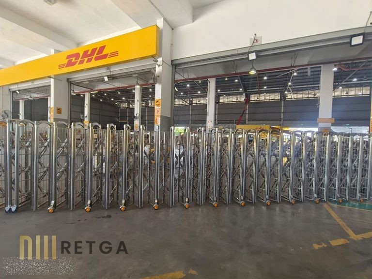 Manual Stainless Steel 304 Retractable Gate with Netting - RETGA