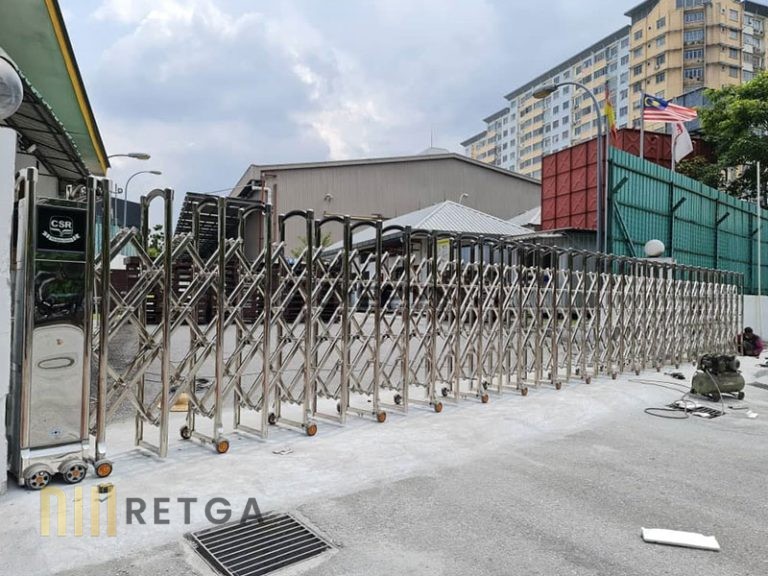 Motorized Stainless Steel 304 Retractable Gate - RETGA